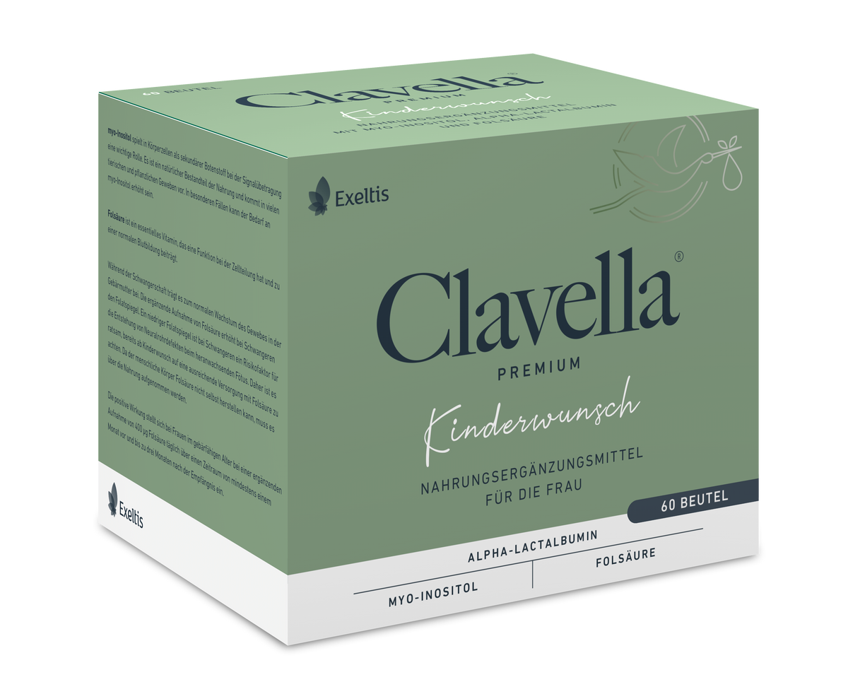 Clavella Premium – Dein Inositol-Duo für Kinderwunsch